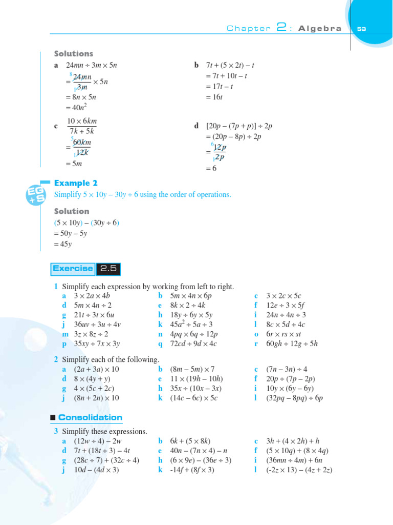 07 05 Algebra Review Worksheet | PDF | Mathematics | Algebra