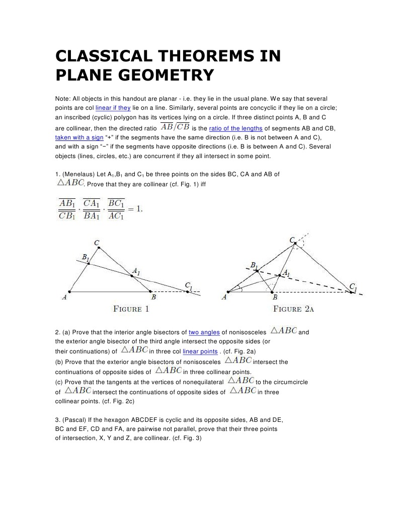 Classical Theorems in Plane Geometry | Circle | Perpendicular