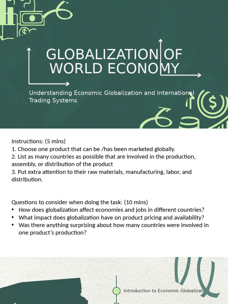 Globalization of World Economy | PDF | Bretton Woods System | Neoliberalism