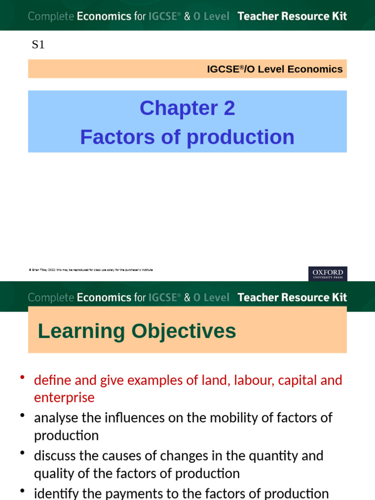 2 Factors of Production | PDF | Capital (Economics) | Factors Of Production
