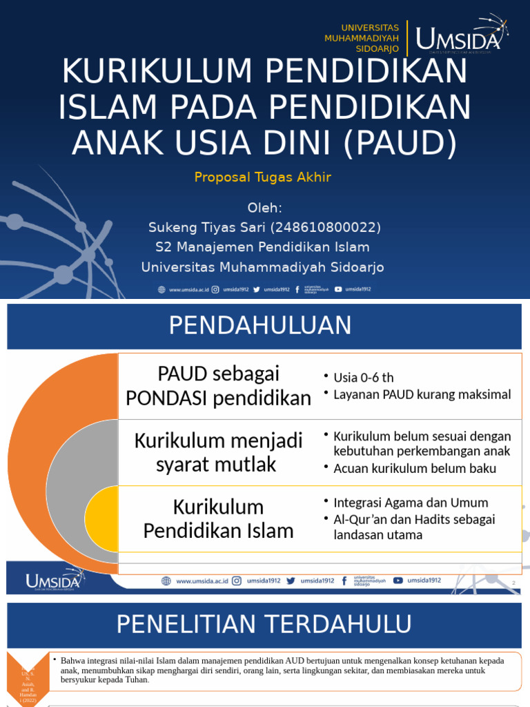 Kurikulum Pendidikan Islam Pada PAUD | PDF