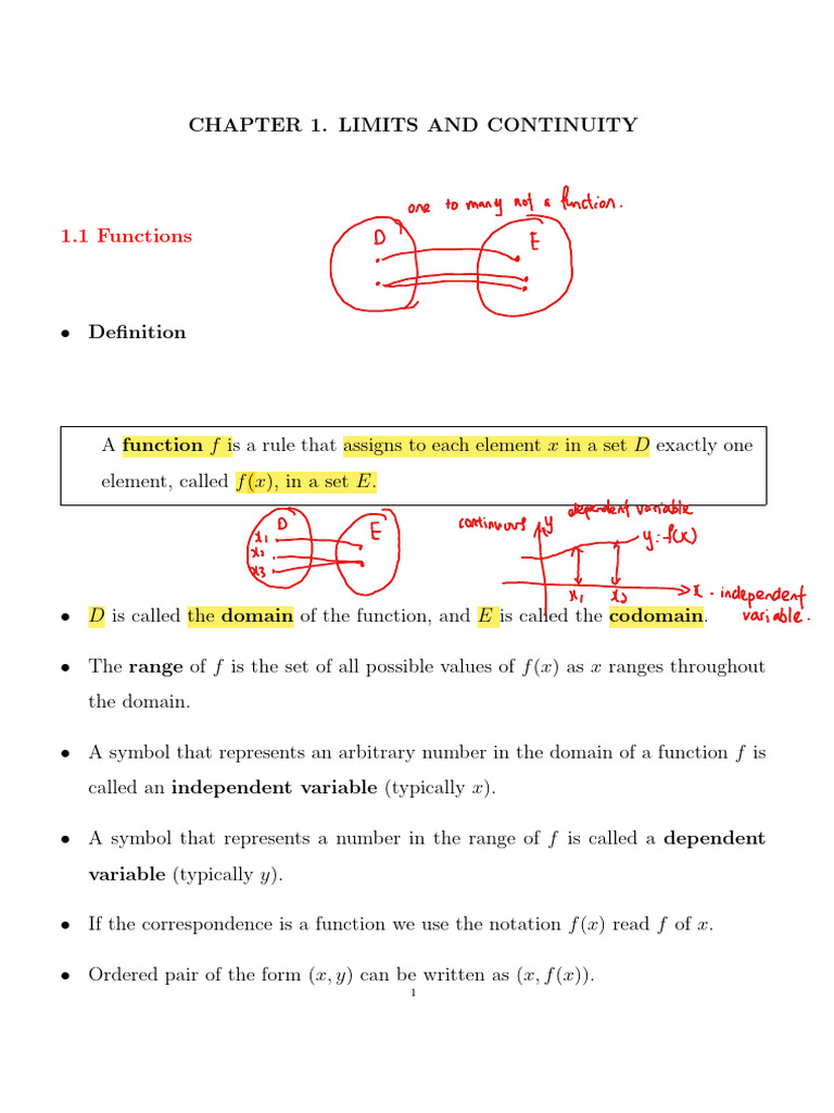 Chapter 2 Function - Limits and Continuity | PDF | Function (Mathematics) | Polynomial