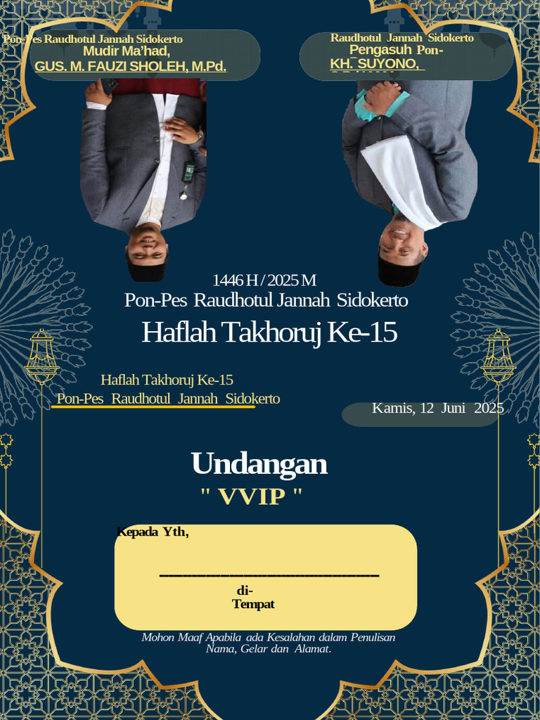 Undangan Haflah Vip | PDF