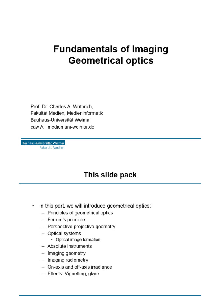 5 Geom Optics17 | PDF | Aperture | Optics