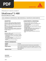 SikaEmaco S466 | PDF | Concrete | Cement