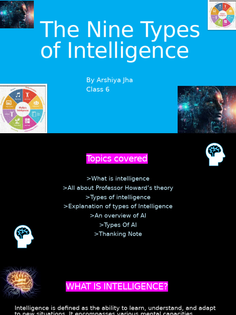 The Nine Types of Intelligence by Arshi | PDF | Intelligence ...