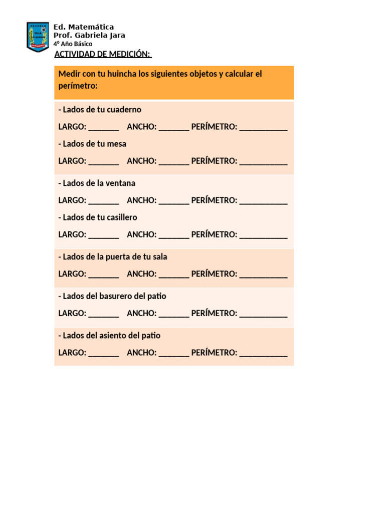Actividad de Medición | PDF