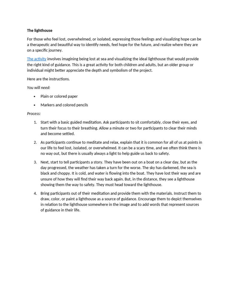 The Lighthouse | PDF