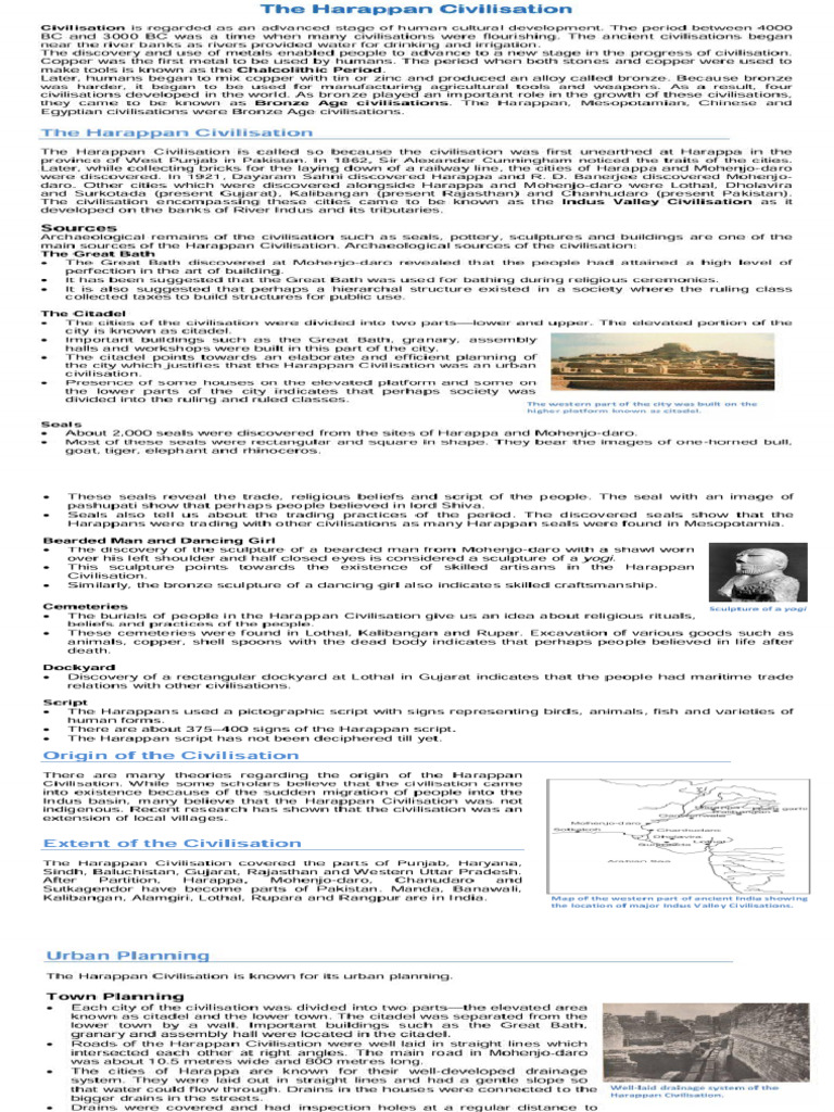 The Harappan Civilization | PDF