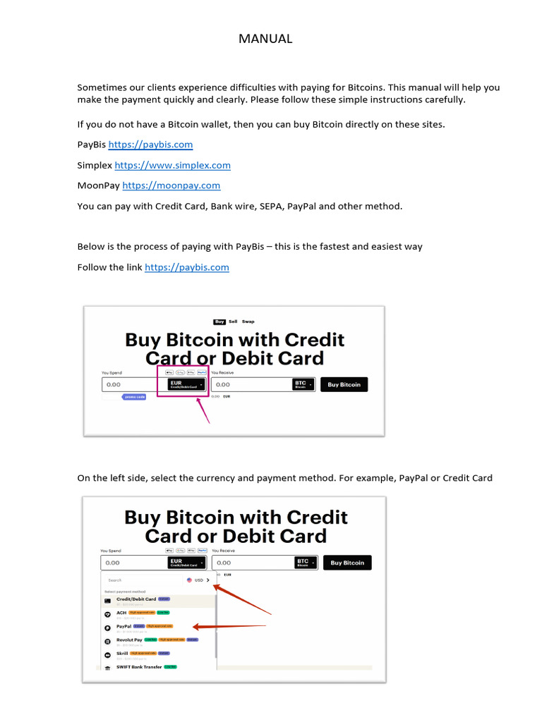 Manual For Payment | PDF