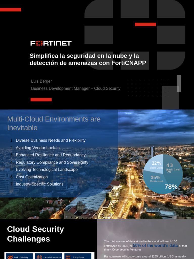 01fortinetluisberger2025 250619155938 b1df4634 | PDF | Cloud Computing | Security
