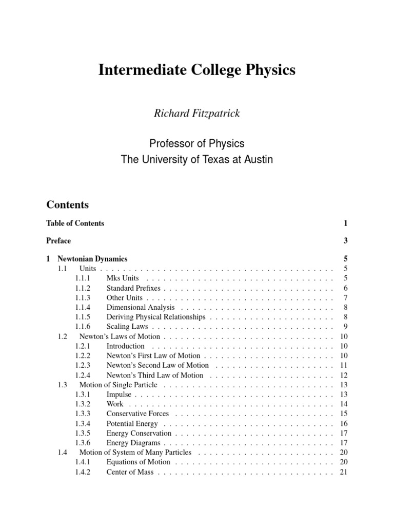 Intermediate Atomic Physics | PDF | Classical Mechanics | Special Relativity