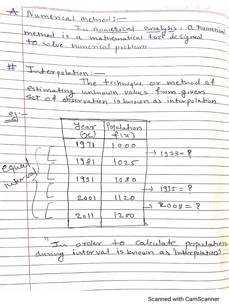 Numerical Method Part 1 | PDF