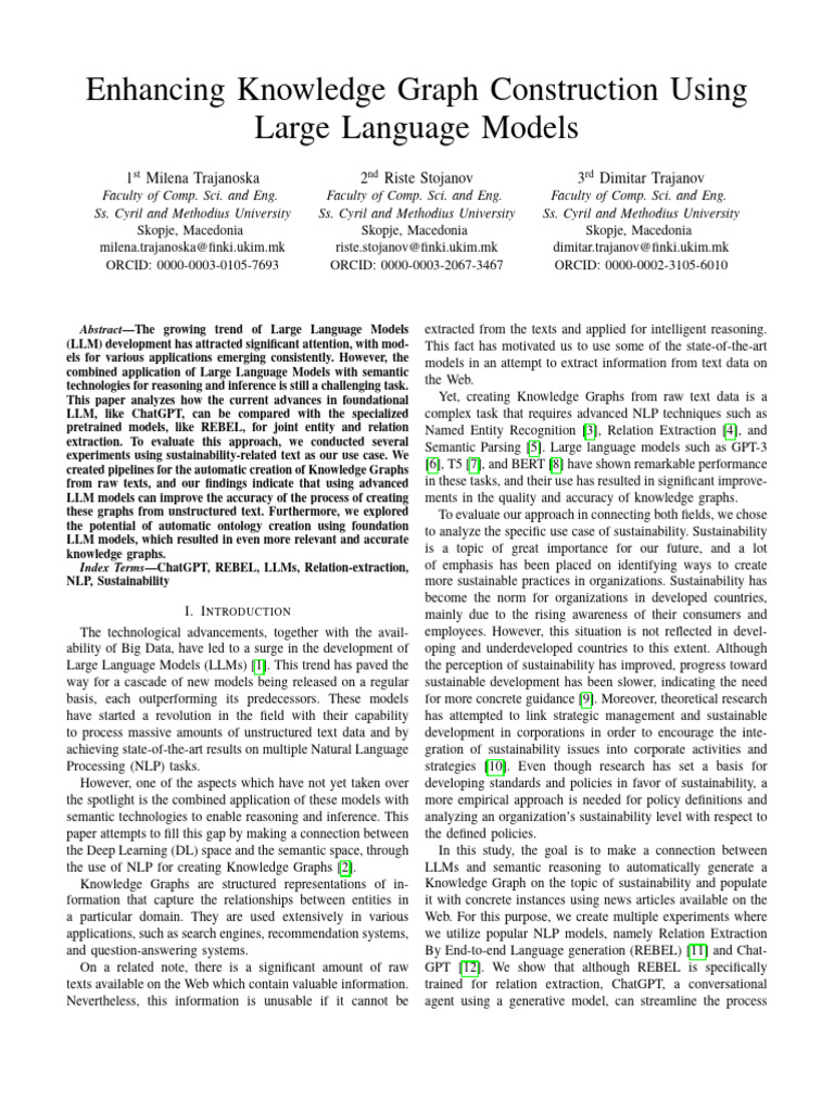 Enhancing Knowledge Graph Construction Using v2 | PDF | Ontology ...