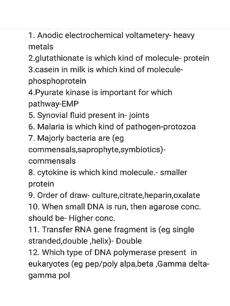 Aiims MLT Question Paper | PDF