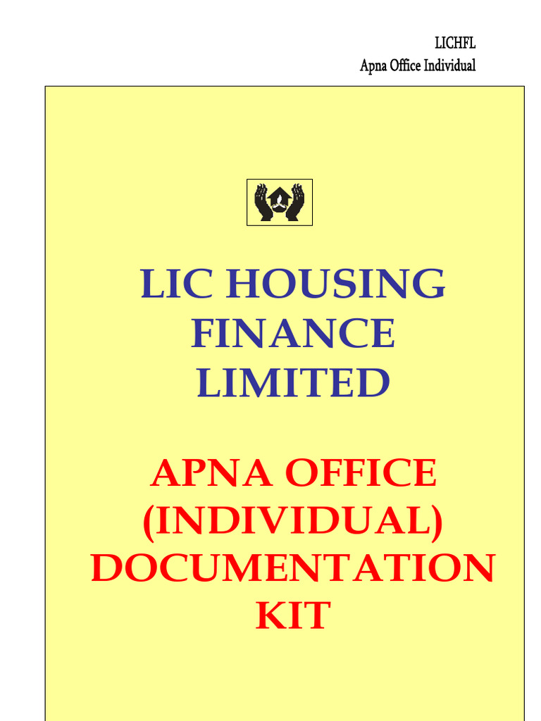 LICHFL Apna Office Loan Documentation | PDF | Loans | Interest