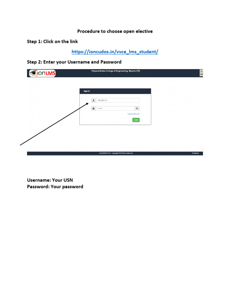 Procedure For Choosing The Open Elective | PDF