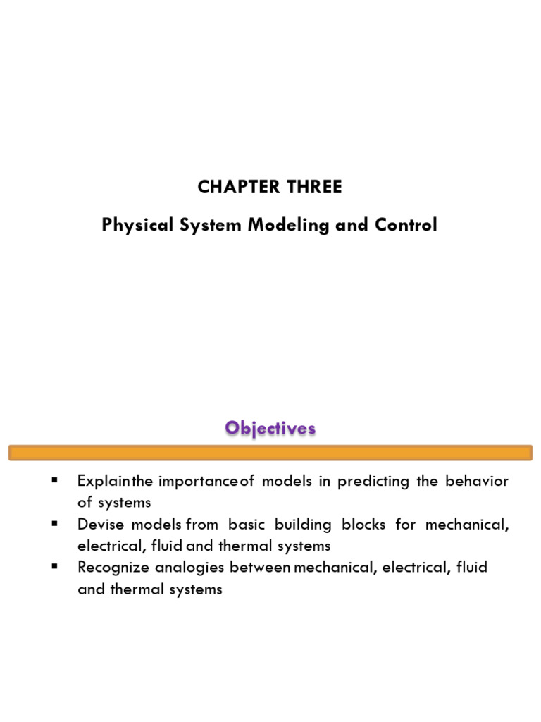 CH 3. Physical System Modeling and Control. | PDF | Electric Motor | Heat Transfer