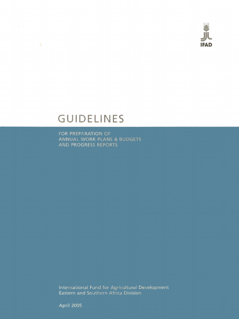 AWPB Guidelines | PDF | Project Management | Strategic Planning