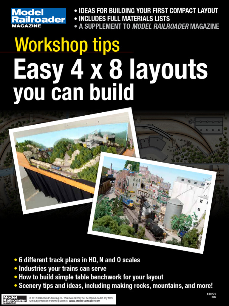 Easy 4x8 Model Railway Layouts | PDF | Rail Transport | Transport