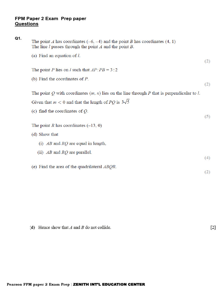 FPM Paper 2 FINAL Test Prep | PDF