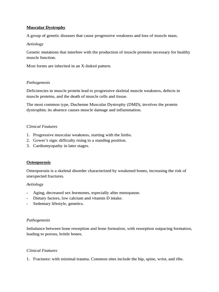 Musculoskeletal System Pathology | PDF | Gout | Osteoporosis