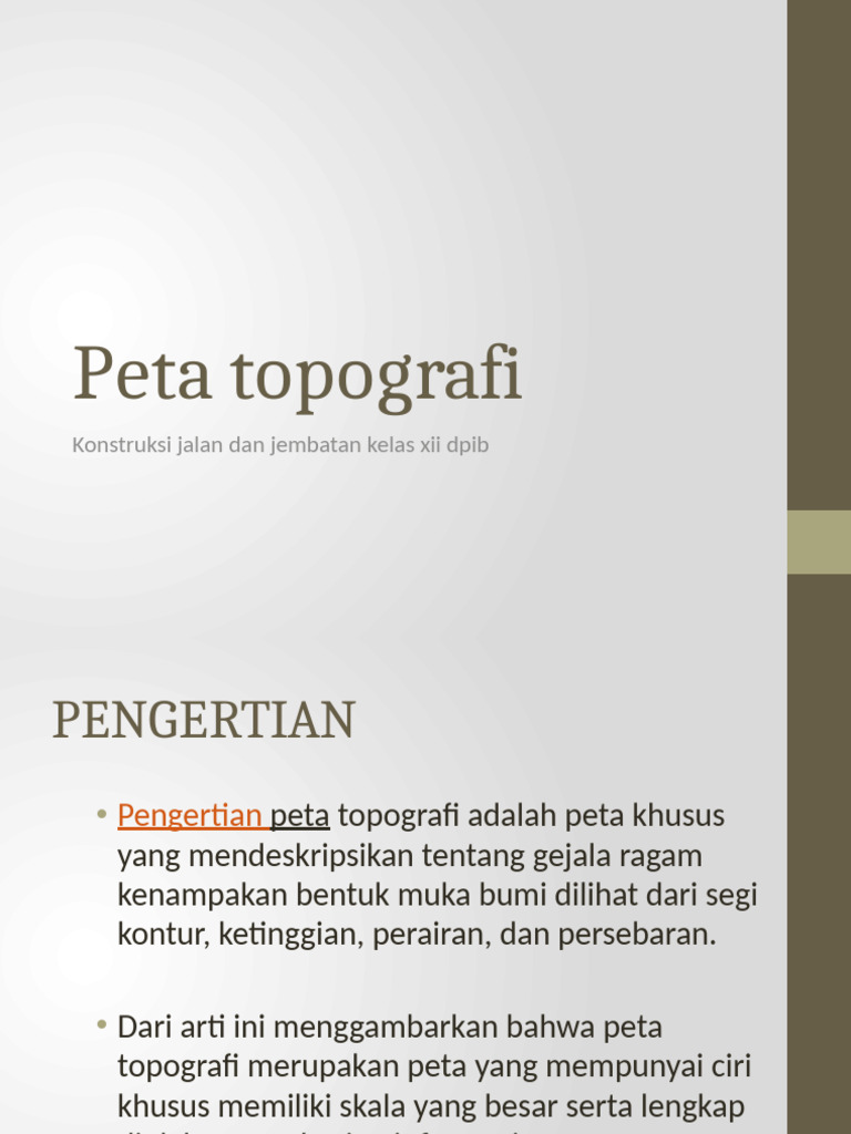 Peta Topografi | PDF