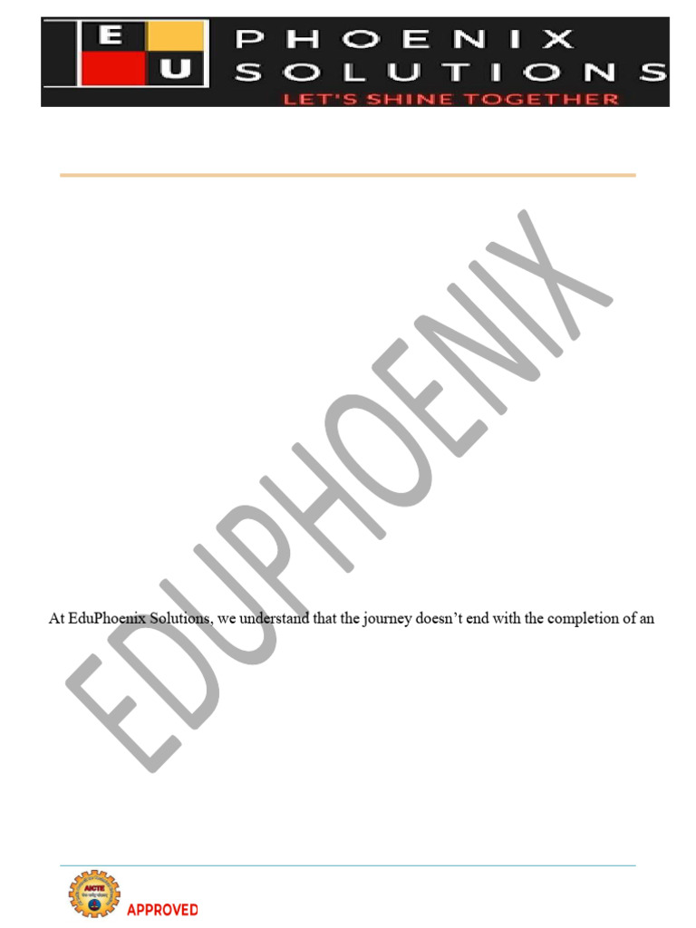 Internship Brochure EduPhoenix 2024 | PDF | Machine Learning | Computer Security