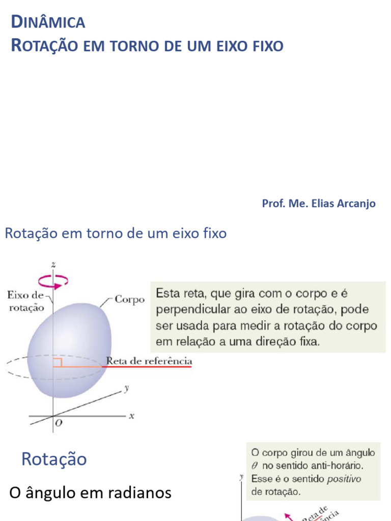 Aula 7 - Rotação Em Torno de Um Eixo Fixo | PDF