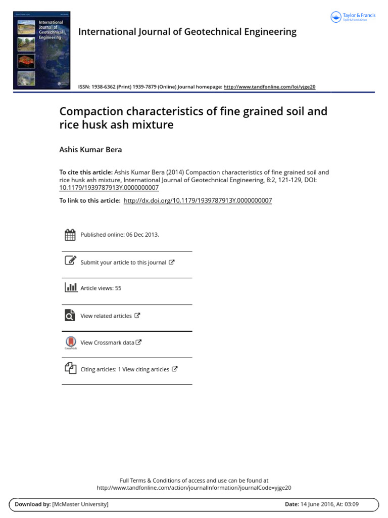 Compaction Characteristics of Fine Grained Soil and | PDF | Linear Regression | Soil