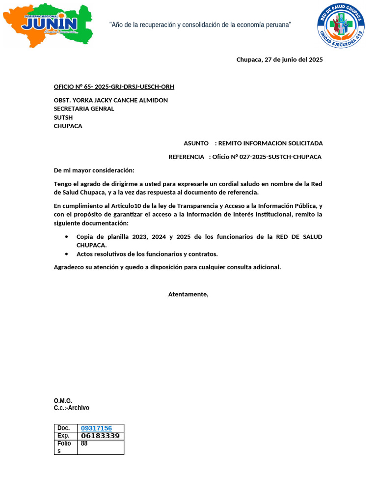 Plantilla Oficio | PDF