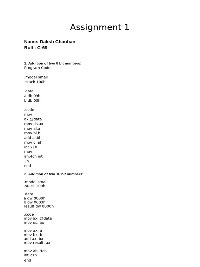 Add Sub Mul Div | PDF | Computer Science | Computing