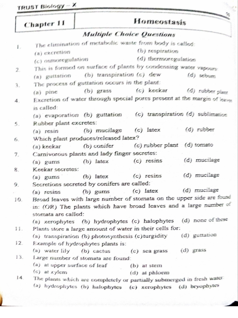 Biology Unit #11. | PDF