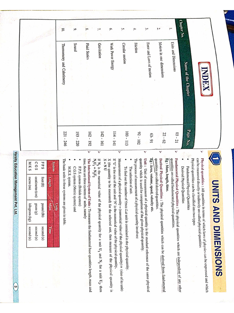 7 Ipl Units and Dimensions physics7IPL V1chemistry Matter in Our ...