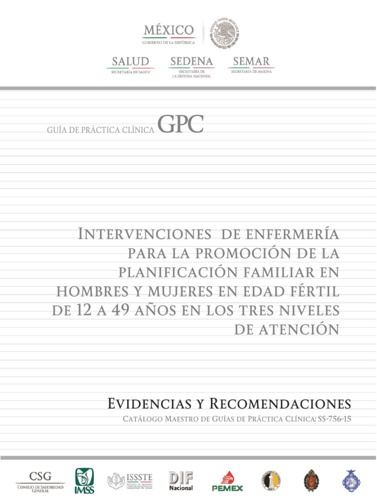 Guia de Practica Clinica de Intervenciones de Enfermeria PF | PDF ...