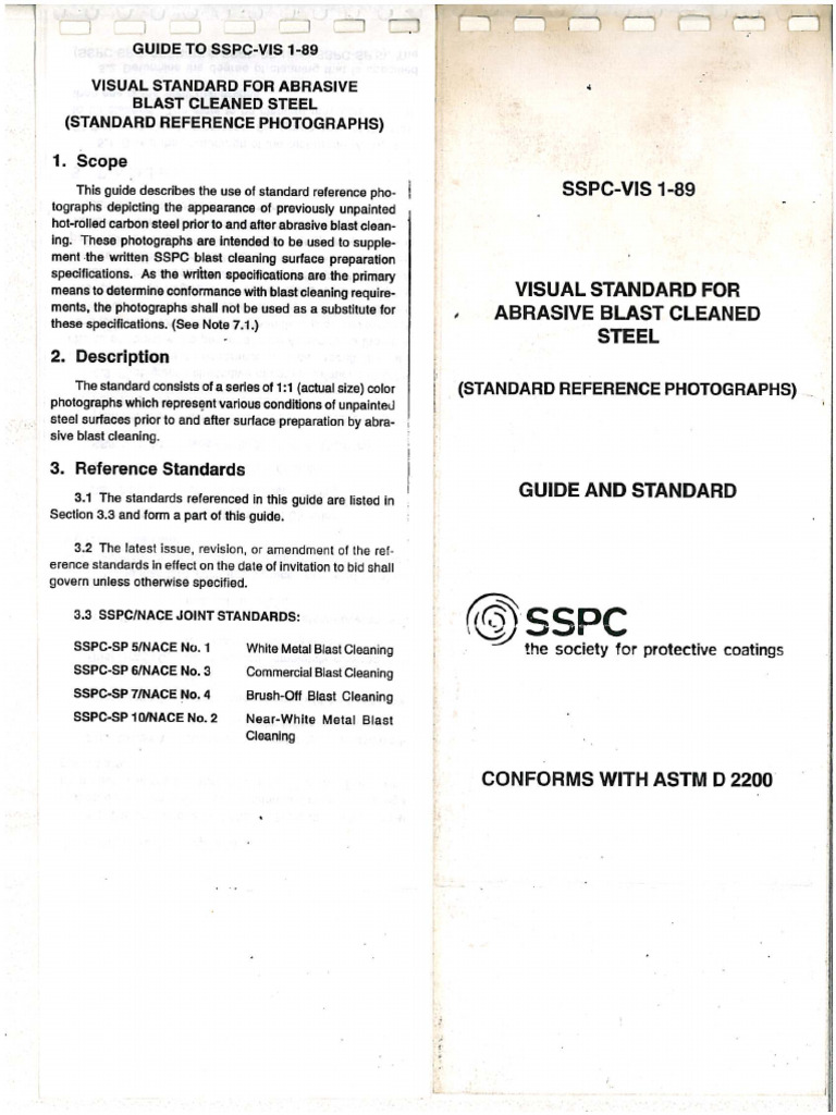 Sspc-Vis 1-98 | PDF