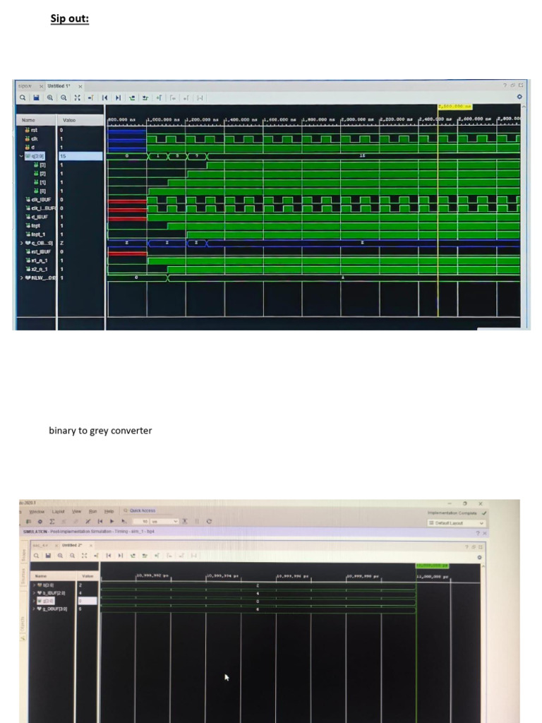 Vlsi Lab Outputs Pdf