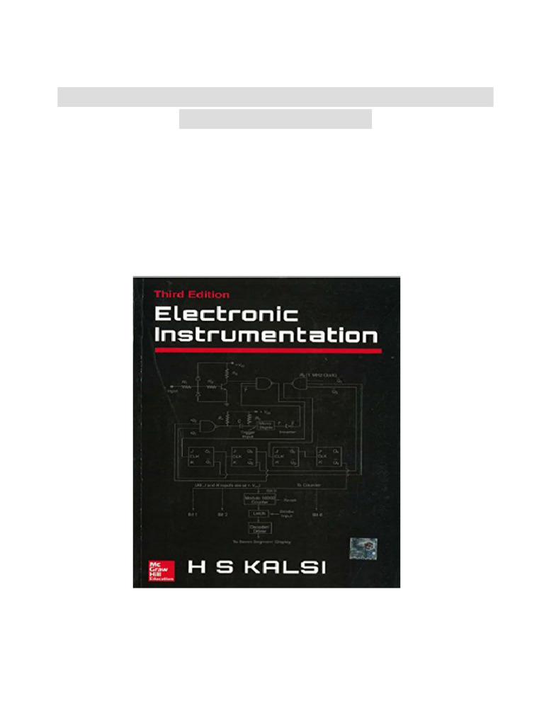 Electronic Instrumentation 3rd Edition H. S. Kalsi Download | PDF | Filter (Signal Processing ...
