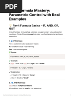 Revit Family Formula Tips and Tricks | PDF | Area | Parameter (Computer ...