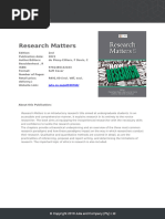 Research Matters 2nd Edition | PDF | Career & Growth | Art