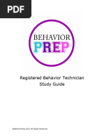 BACB Fieldwork Checklist & Requirements | PDF | Field Research
