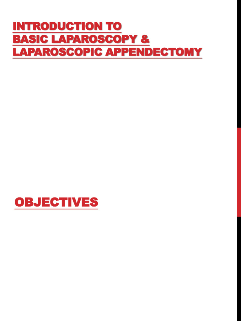 Introduction To Basic Laparoscopic Surgery | PDF | Medical Procedures | Medical Specialties