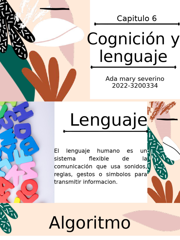 Cognición y Lenguaje | PDF