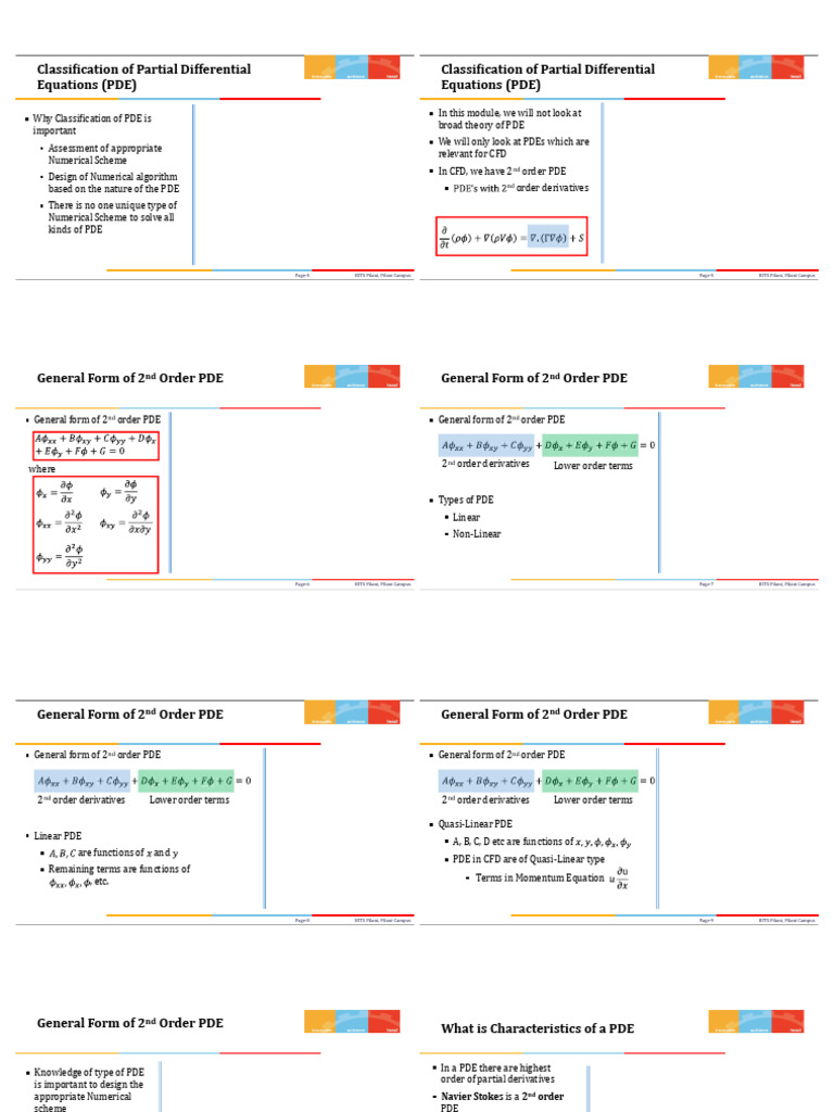 Classification of Partial Differential Equations (PDE) Classification of Partial Differential ...