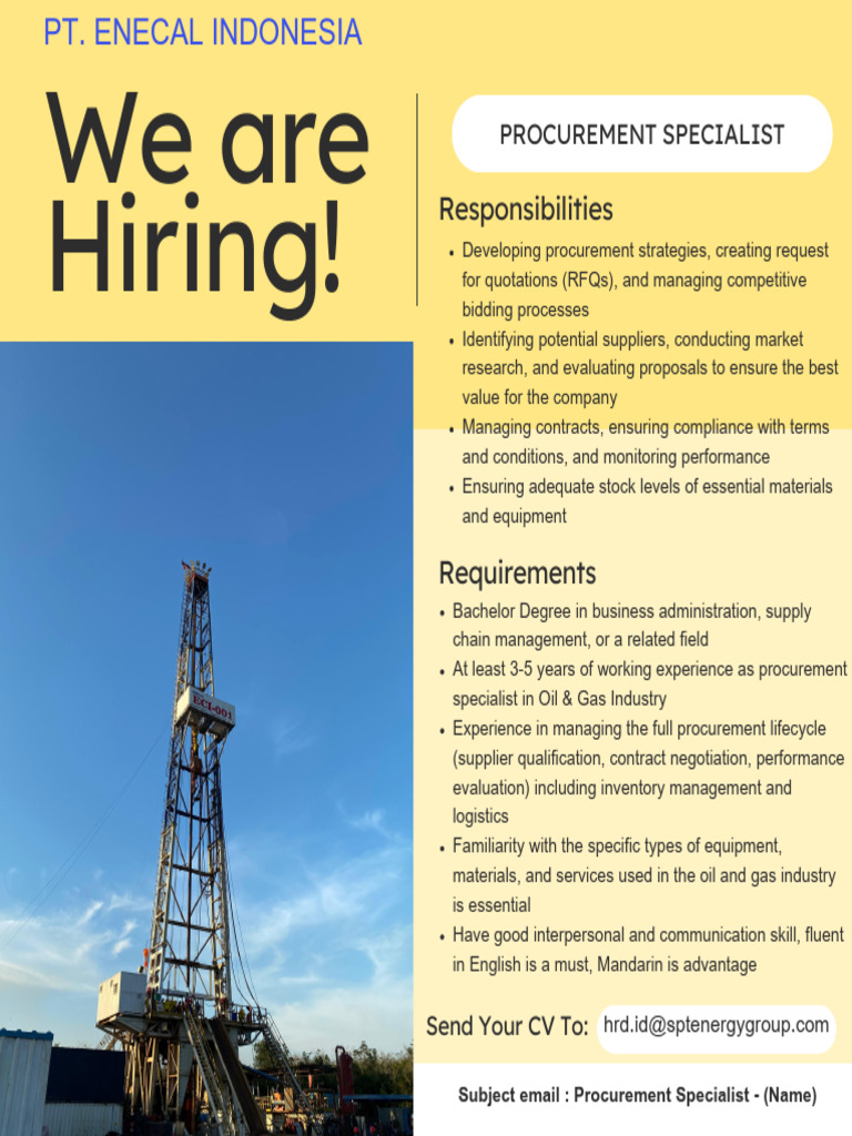 Procurement Specialist Job Posting | PDF