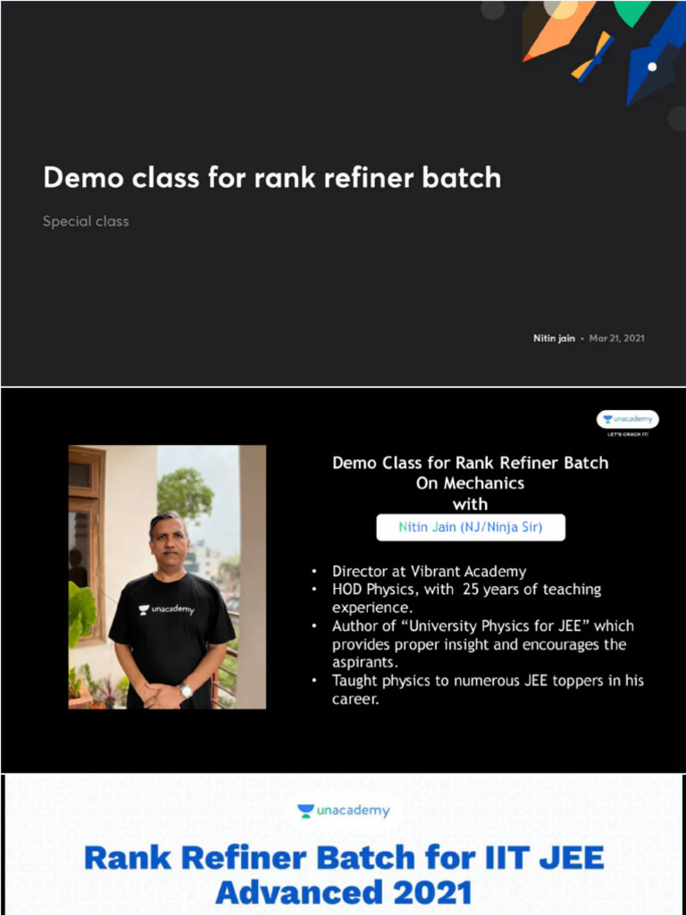 Demo Class For Rank Refiner Batch No Anno | PDF