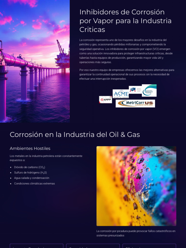 Inhibidores de Corrosion Por Vapor para La Industria Criticas | PDF ...