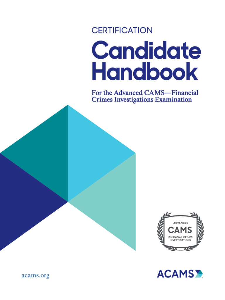 Advanced CAMS-FCI Certification Handbook | PDF | Illegal Drug Trade ...
