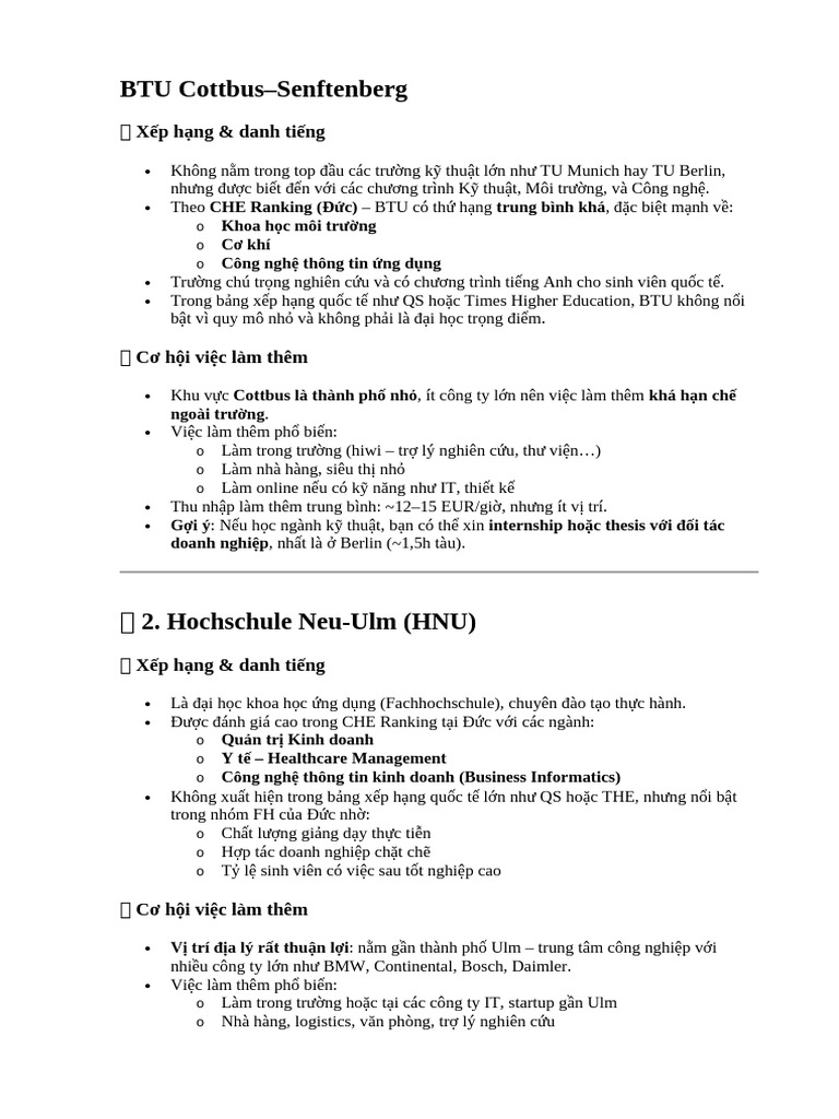 BTU Cottbus | PDF