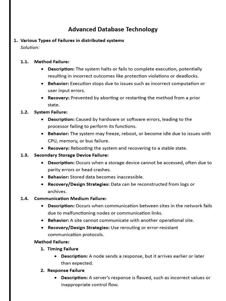 Advanced Database Technology Overview | PDF | Databases | World Wide Web